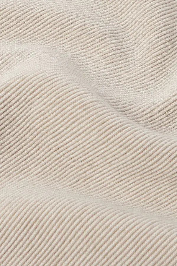 Fear Of God Ribbed Wool Pullover With Logo Appliqu - Beige