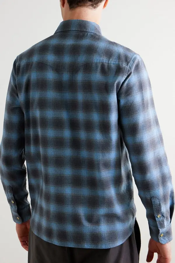 Mr P. Checked Cottonflannel Shirt