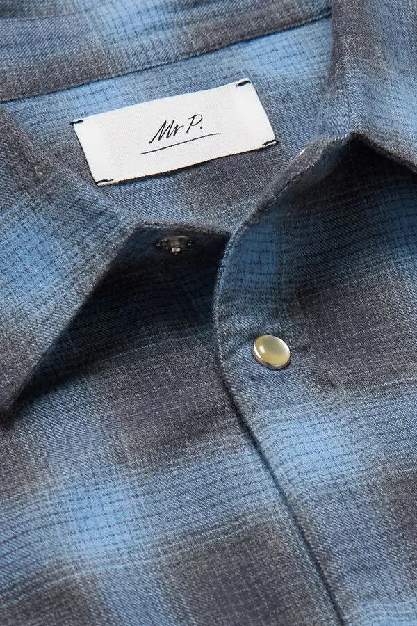 Mr P. Checked Cottonflannel Shirt