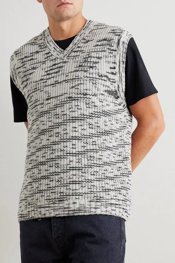 Mr P. Space-dyed Wool Sweater Vest