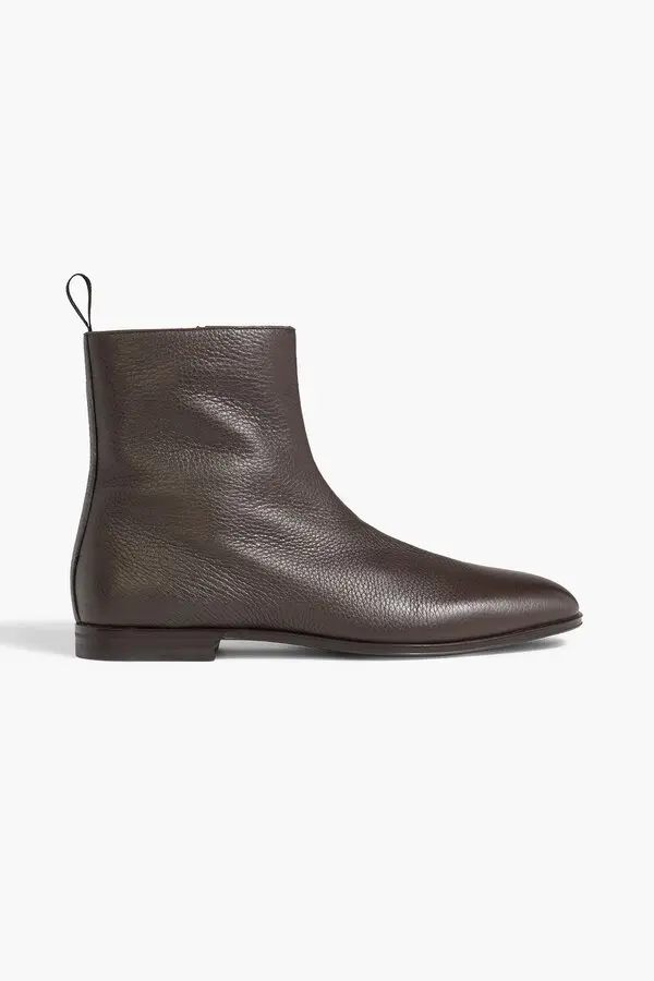 Bally Wently Pebbled Leather Boots