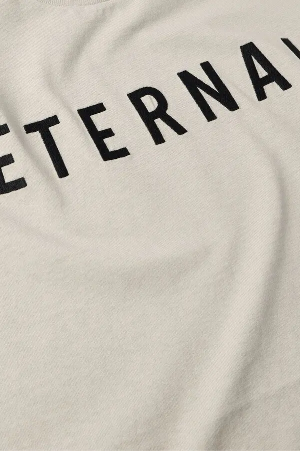 Fear Of God Eternal Oversized Logoflocked Cottonjersey Tshirt
