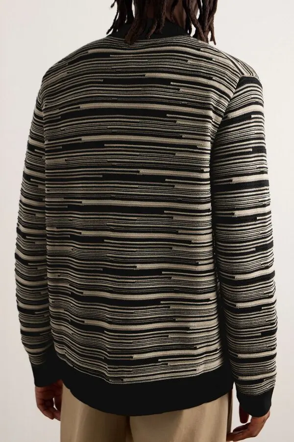 Mr P. Striped Cotton Cardigan