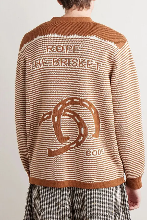 BODE Cotton-jacquard Cardigan