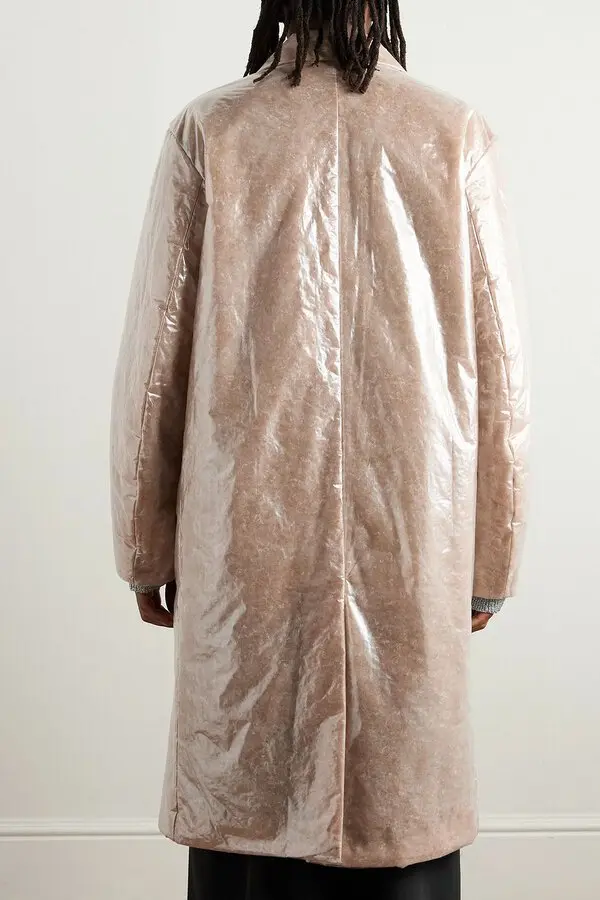 Dries Van Noten Padded Coated Shell Coat