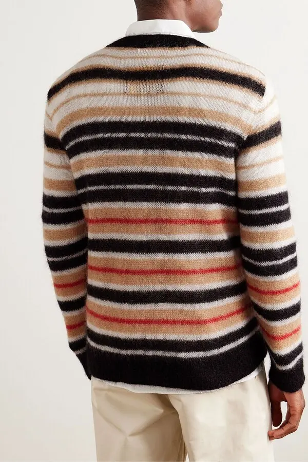 Marni Striped Brushed Mohair-blend Sweater