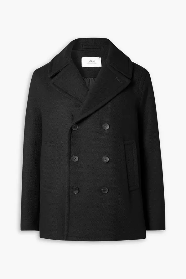 Mr P. Wool-blend Twill Peacoat