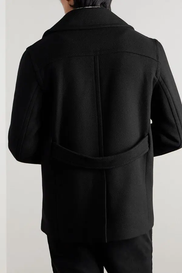 Mr P. Wool-blend Twill Peacoat