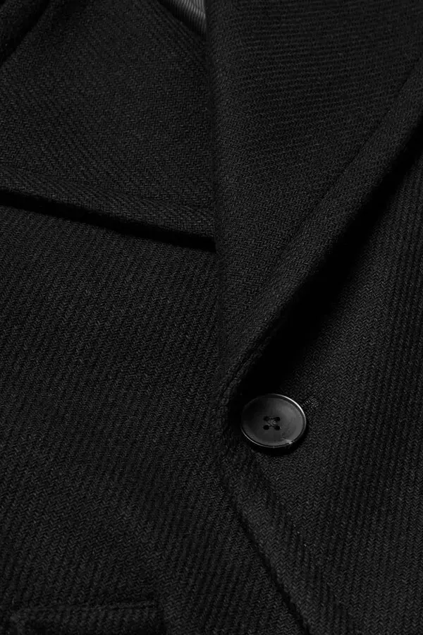Mr P. Wool-blend Twill Peacoat
