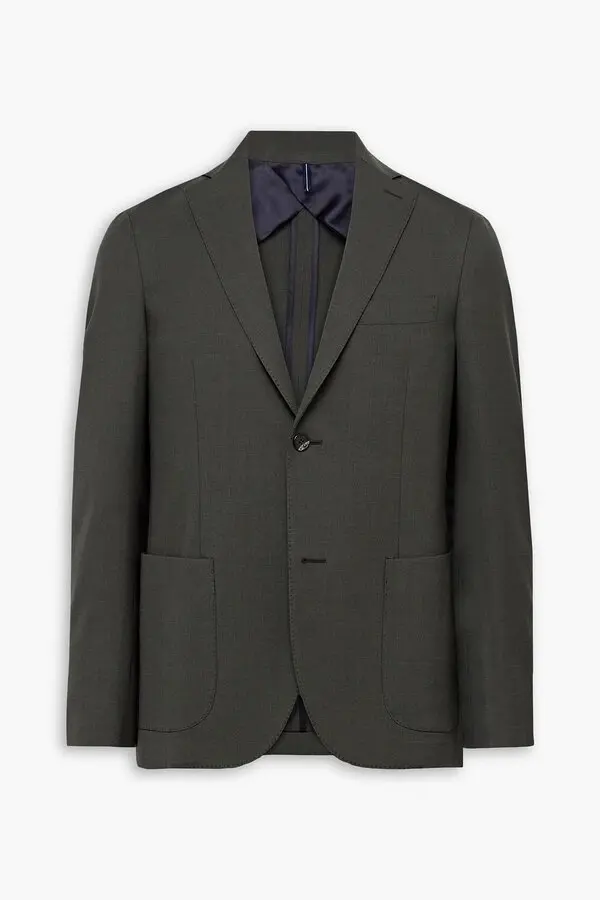 SLOWEAR Slim-fit Wool-blend Suit Jacket
