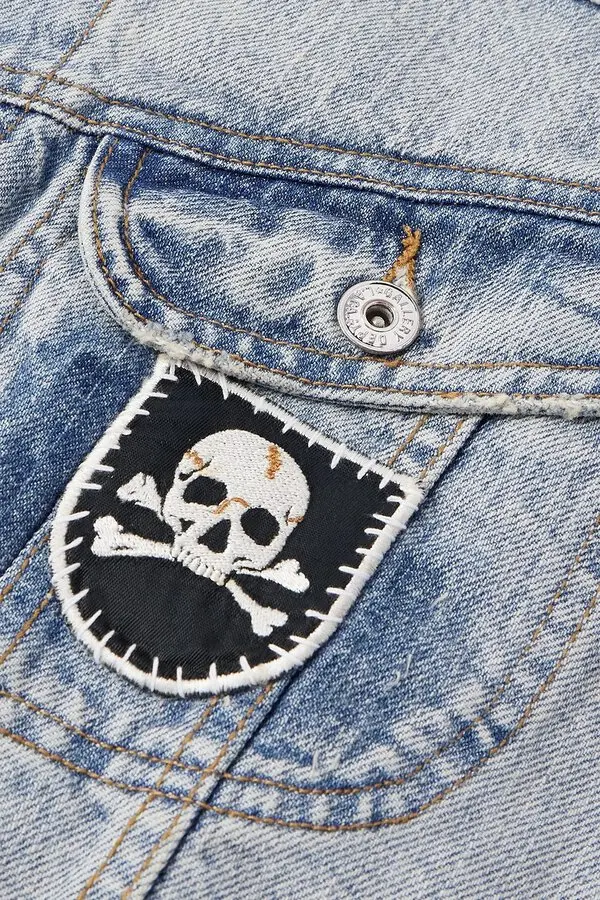 GALLERY DEPT. Printed Denim Jacket With Appliquéd Details