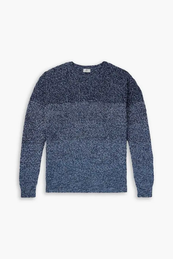 Etro Degradé Cotton-jacquard Sweater