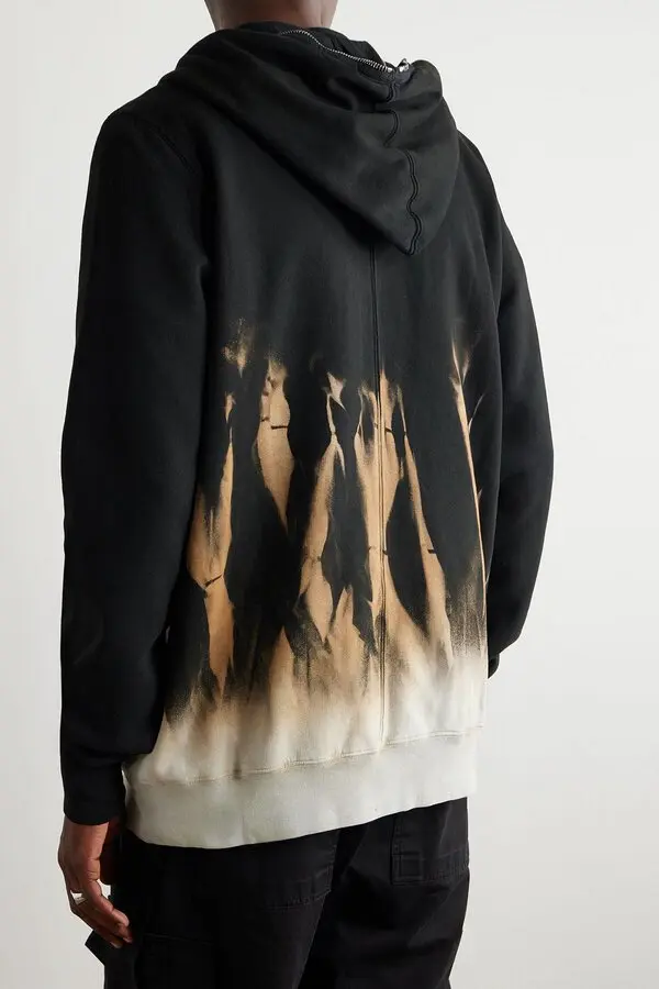 Rick Owens Oversized Printed Cotton-jersey Hoodie