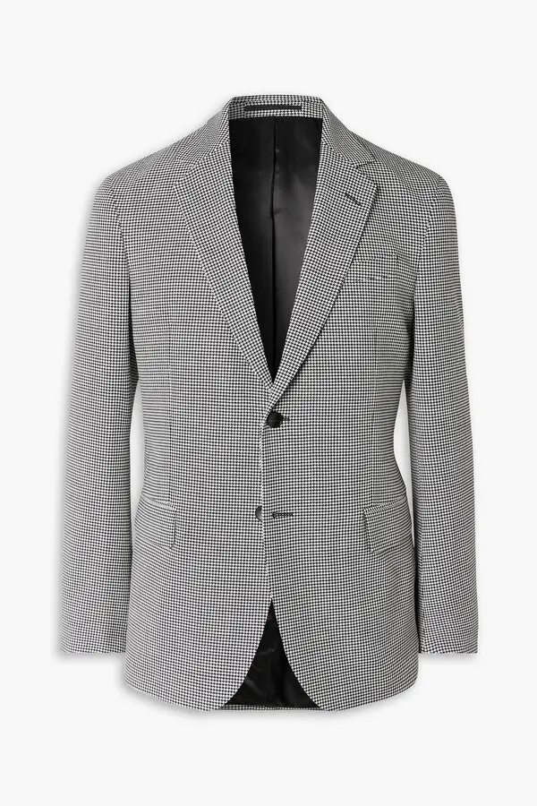 Mr P. Slim-fit Houndstooth Twill Suit Jacket