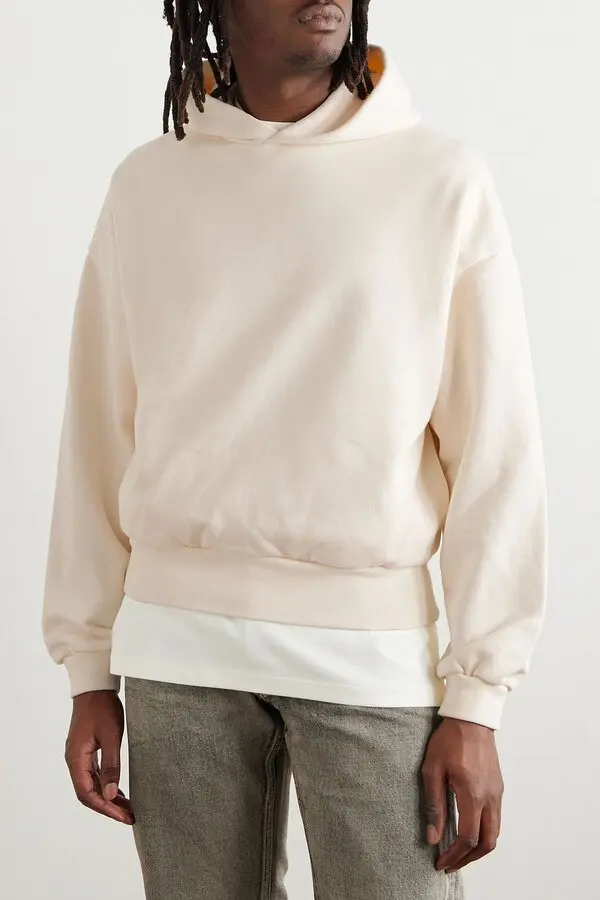 Fear Of God Logo-print Cotton-jersey Hoodie