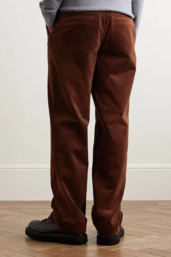 Mr P. Edward Straight Leg Cotton Corduroy Pants