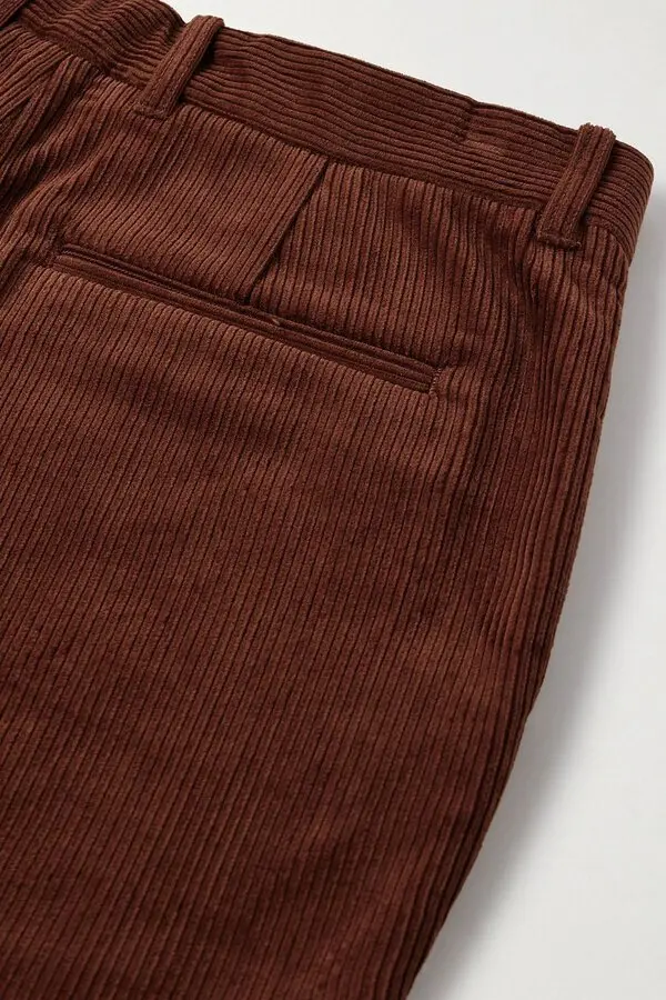Mr P. Edward Straight Leg Cotton Corduroy Pants