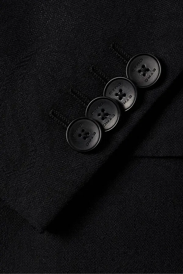 Etro Wool And Silkblend Jacquard Tuxedo