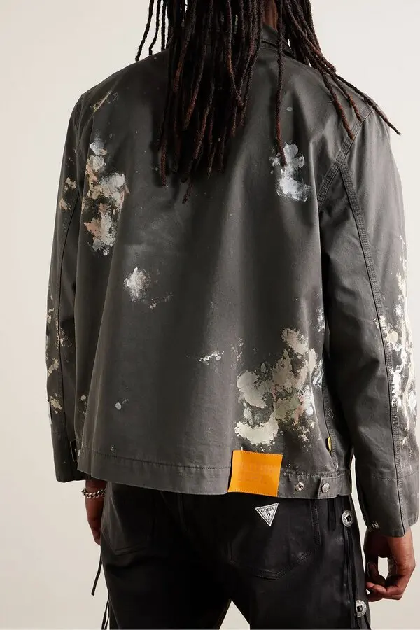 GALLERY DEPT. Montecito Paint-splattered Cotton Twill Jacket