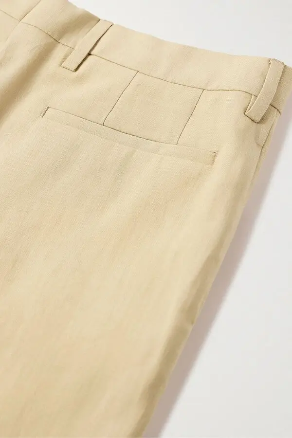 Paul Smith Straight Leg Linen Shorts