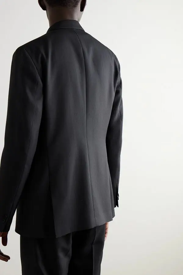 Mr P. Double-breasted Woven Suit Jacket