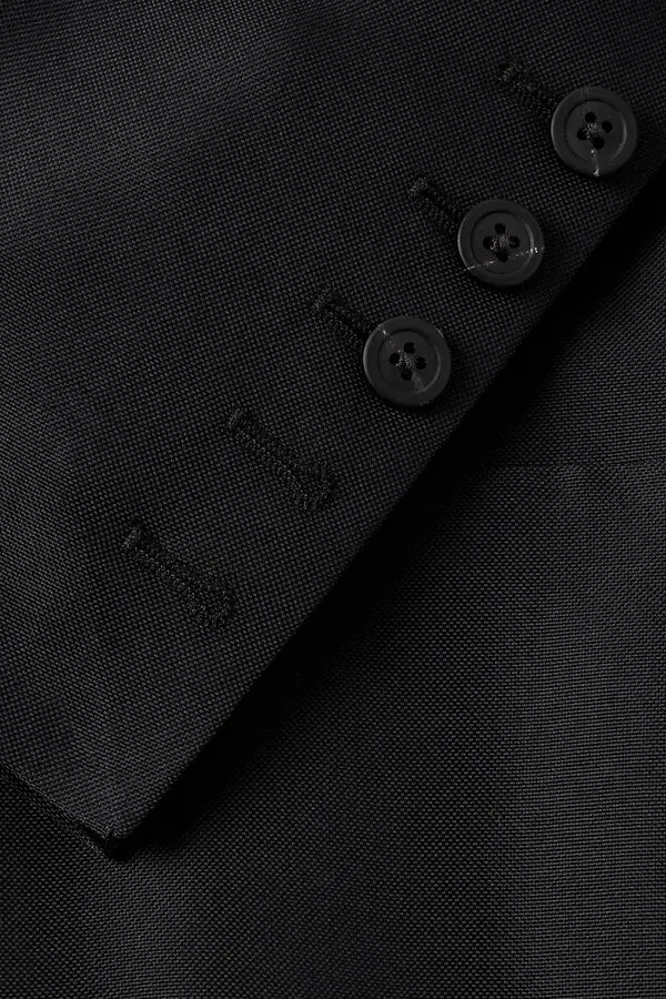 Rick Owens Lido Slimfit Silk Grain De Poudre Blazer