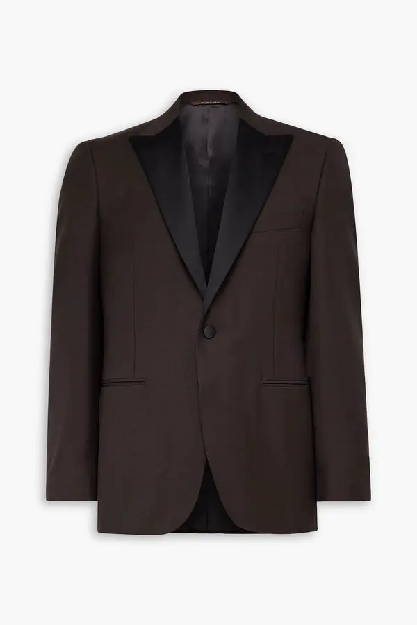 Canali Slimfit Satintrimmed Wool Tuxedo Jacket