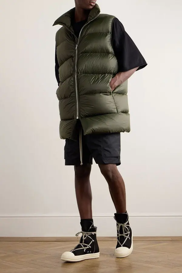 Rick Owens Quilted Shell Down Vest