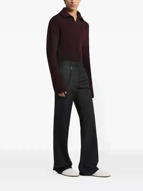 COURREGES Logo Patch Trousers - Black
