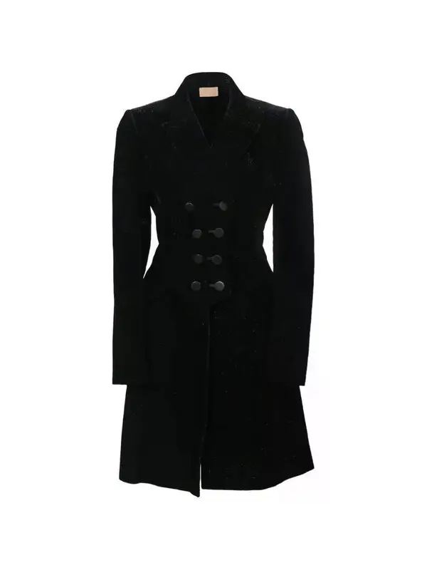Alaïa Double-breasted Glitter Coat