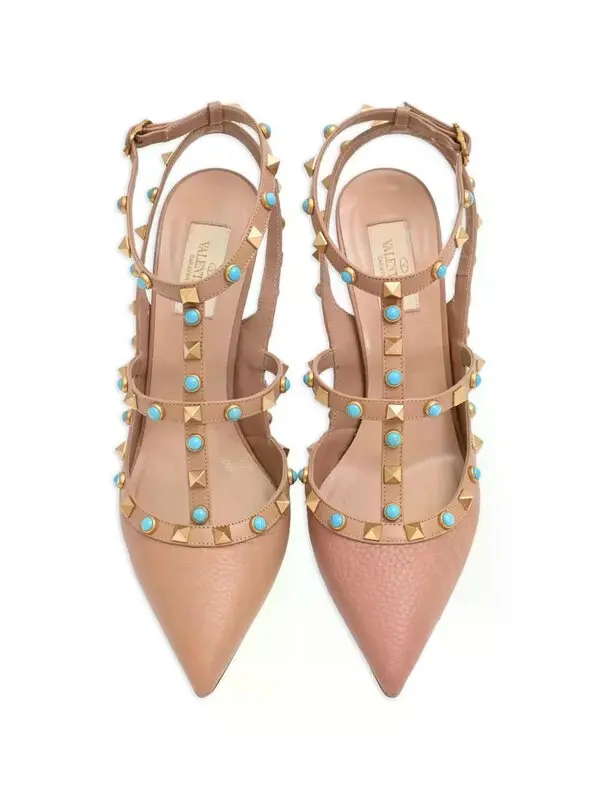 Valentino Garavani Rockstud Ankle Strap Pumps