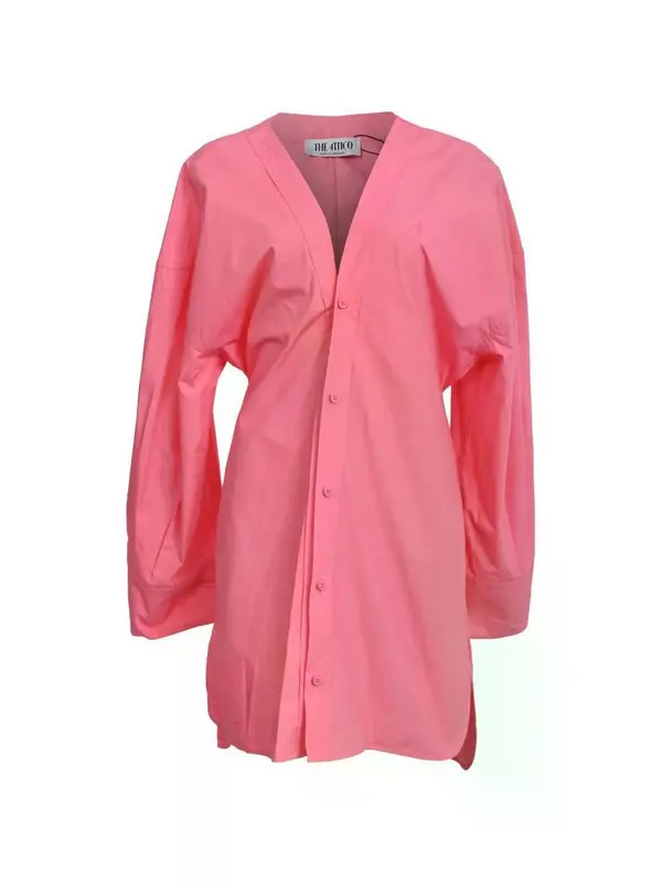 Attico Lala V-neck Dress - Pink