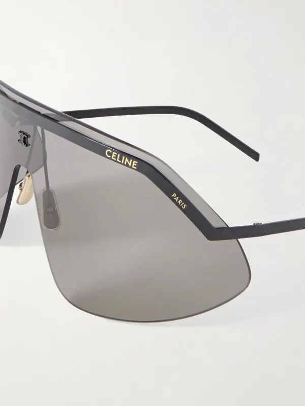 Celine Black Mask Metal Sunglasses