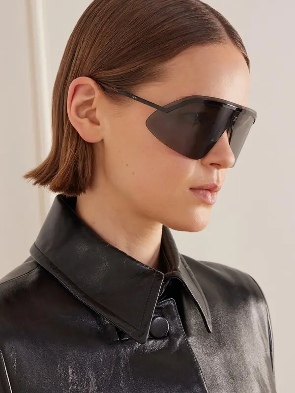 Celine Black Mask Metal Sunglasses