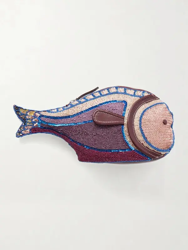 Staud Pesce Beaded Clutch - Multi