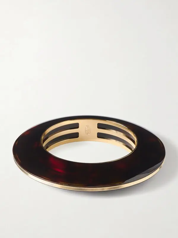 JACQUES MARIE MAGE Loulou De La Falaise Rhoda Bangle - Tortoiseshell