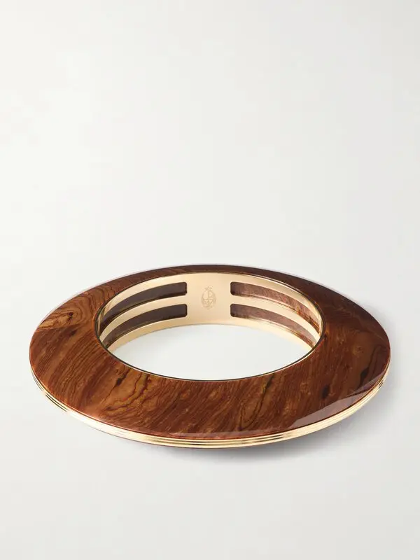 JACQUES MARIE MAGE Loulou De La Falaise Rhoda Bangle - Brown