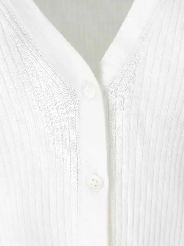 Dorothee Schumacher Ribbed-knit V-neck Cardigan