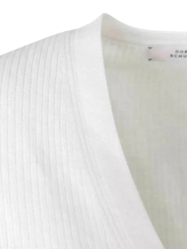 Dorothee Schumacher Ribbed-knit V-neck Cardigan
