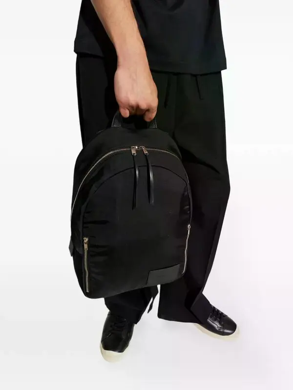 JIL SANDER Logo Patch Backpack - Black