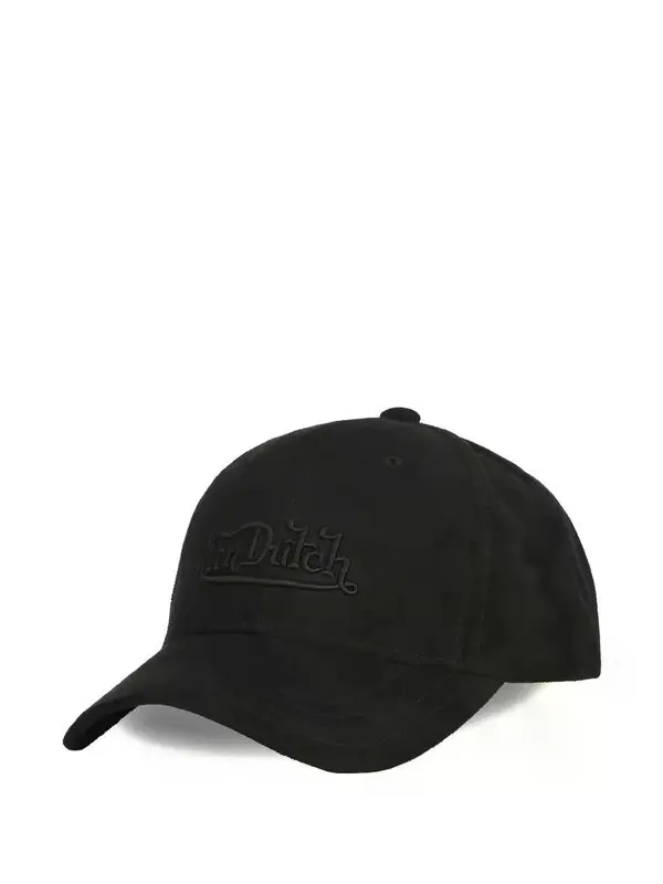 VON DUTCH Suede Baseball Cap - Black