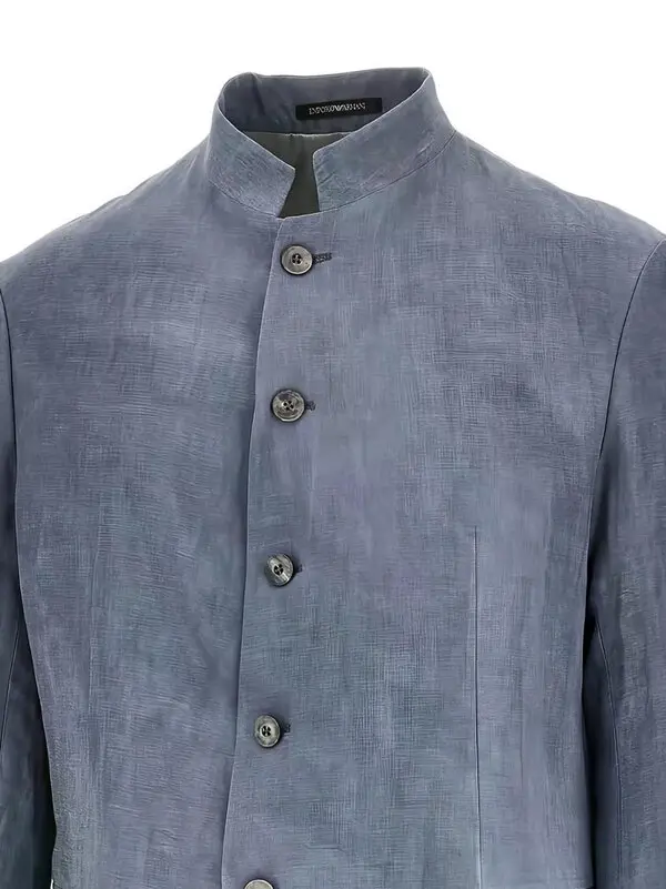 Emporio Armani Melange Guru Collar Jacket