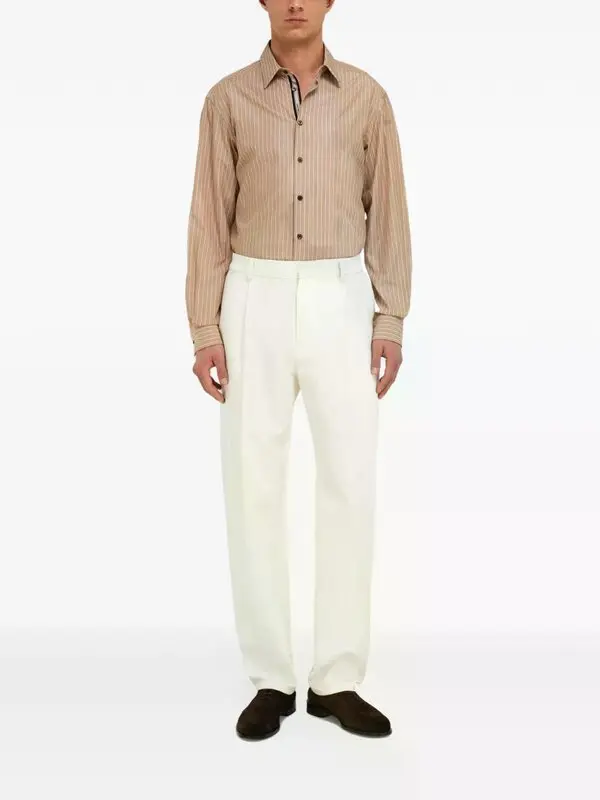 FERRAGAMO Pleated Straight-leg Trousers