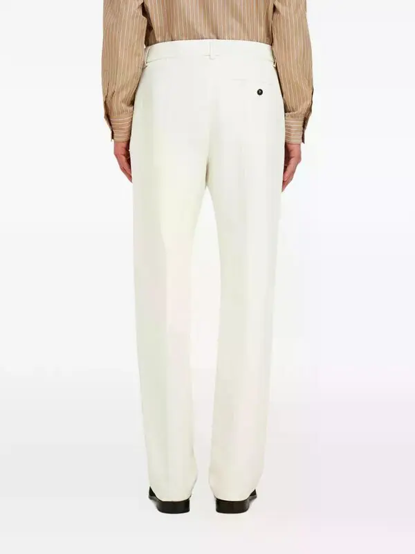 FERRAGAMO Pleated Straight-leg Trousers