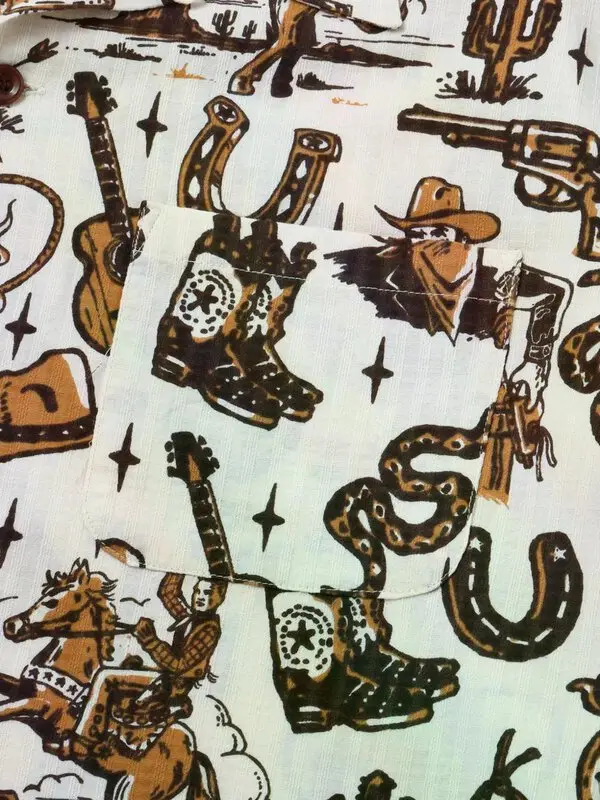STAR OF HOLLYWOOD Graphic-print Short-sleeved Shirt