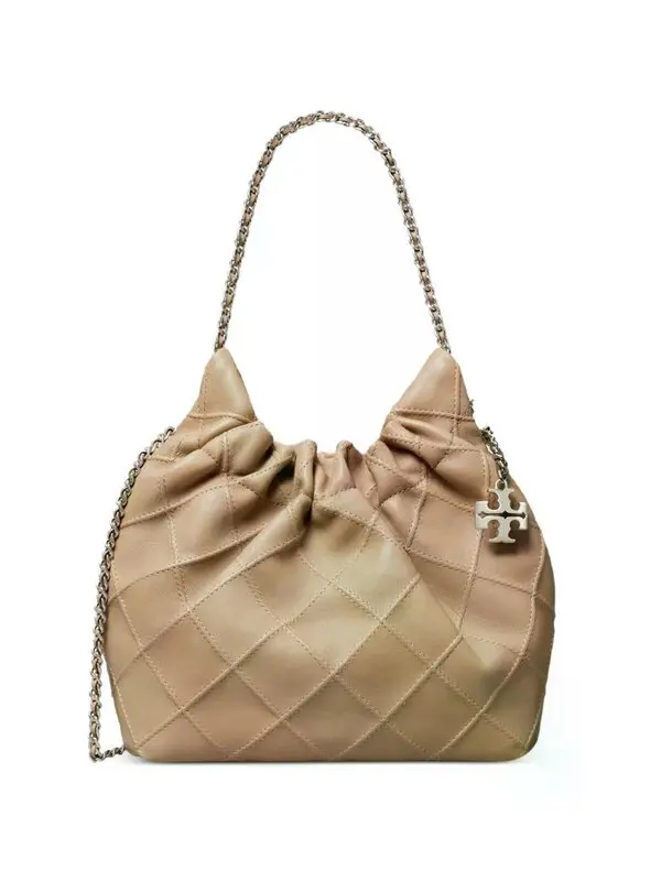 Tory Burch Fleming Mini Bucket Bag - Neutrals