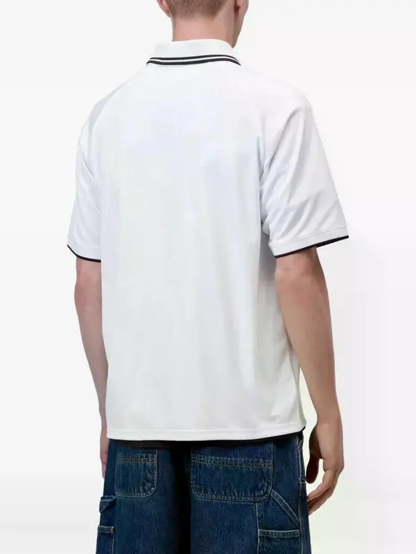 Carhartt Work In Progress Terrace Logo-print Short Sleeve Polo Shirt - White