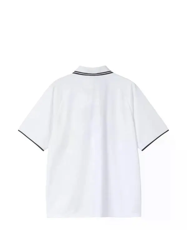 Carhartt Work In Progress Terrace Logo-print Short Sleeve Polo Shirt - White