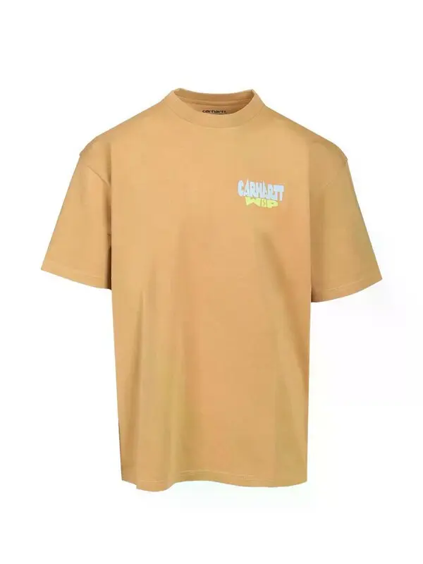 Carhartt Work In Progress Luggage Label Graphic-print T-shirt - Orange