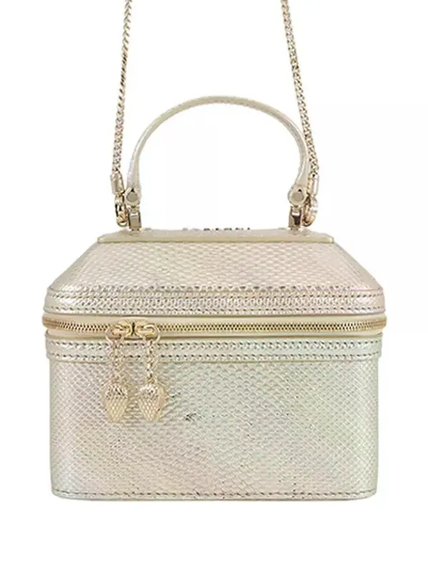 BVLGARI Serpenti Forever Vanity Bag Satchel - Gold